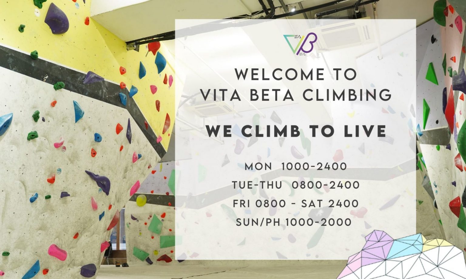 Welcome! - Vita Beta Climbing Gym